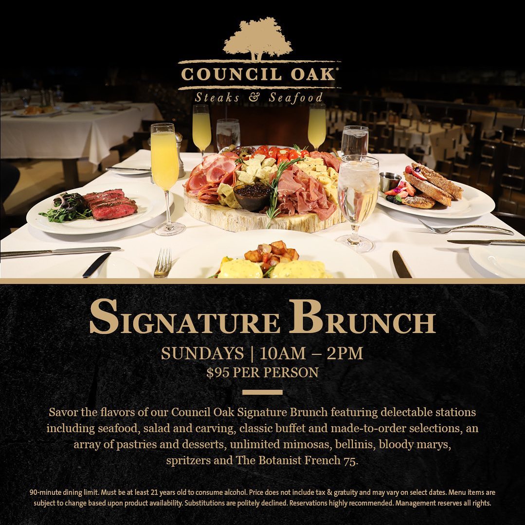 Council Oak Steaks & Seafood launches Signature Brunch menu on Sundays ...